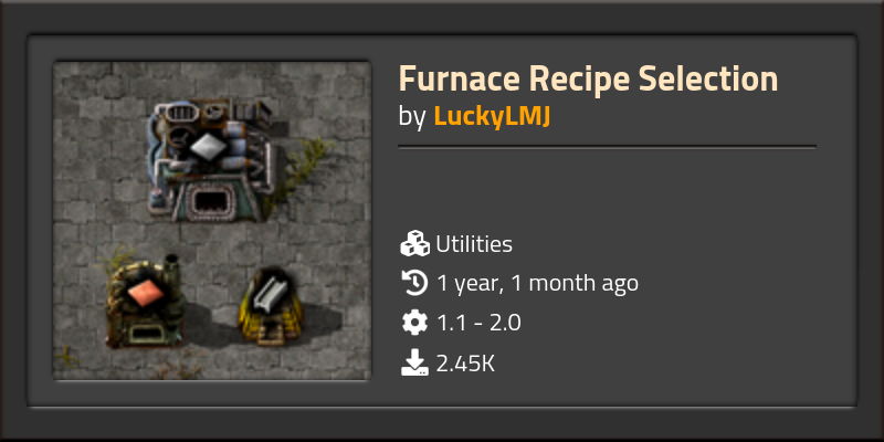 Minecraft Furnace Recipe
